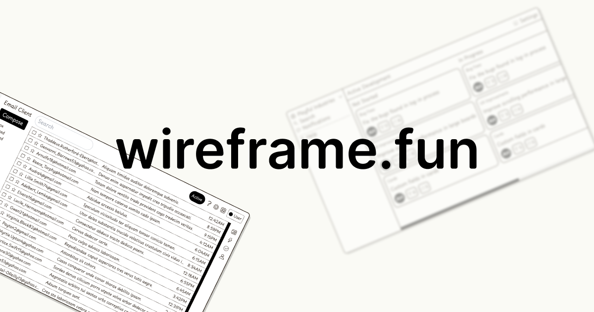 Wireframe Fun